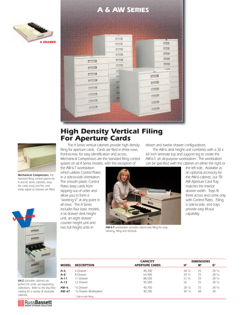 Aperture Card Storage Cabinets | Microfilm Products Company